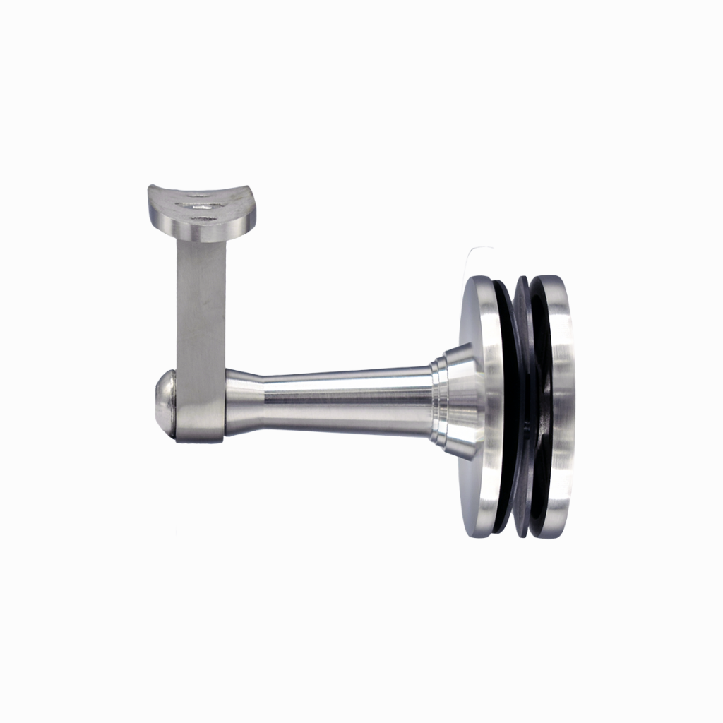 1BG1006 Handrail Bracket - Glass Mounted - Stainless Steel - Lunaapro